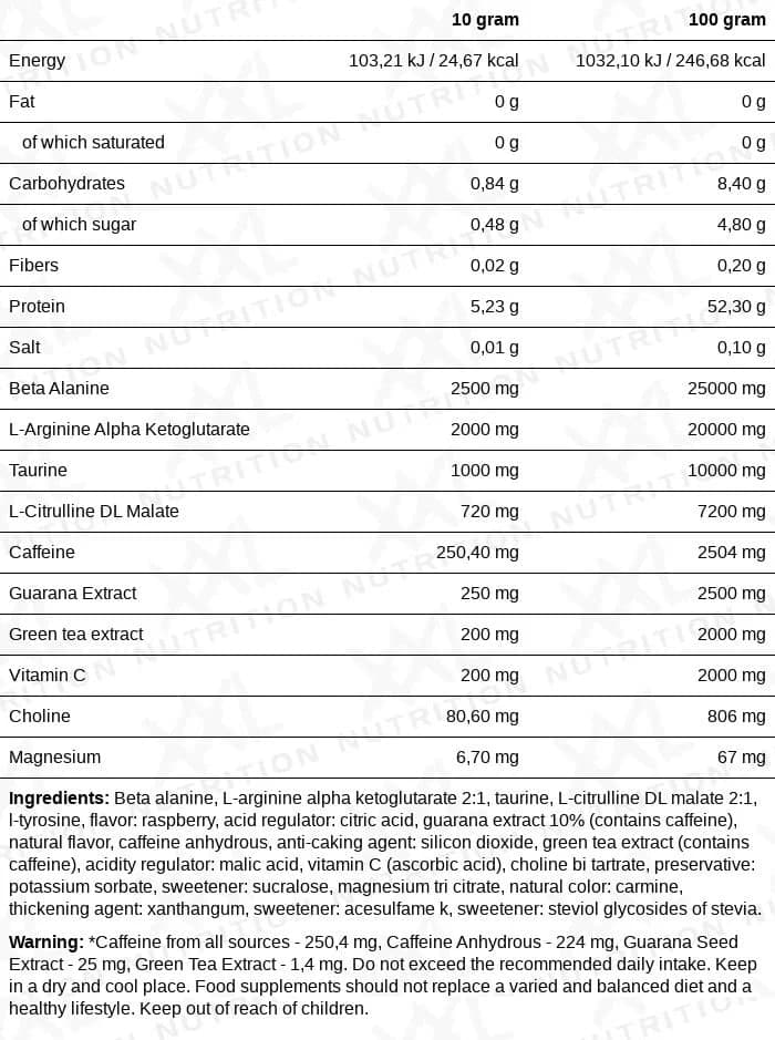Venom Pre-Workout Powder - Intense Energy Boost for Workouts